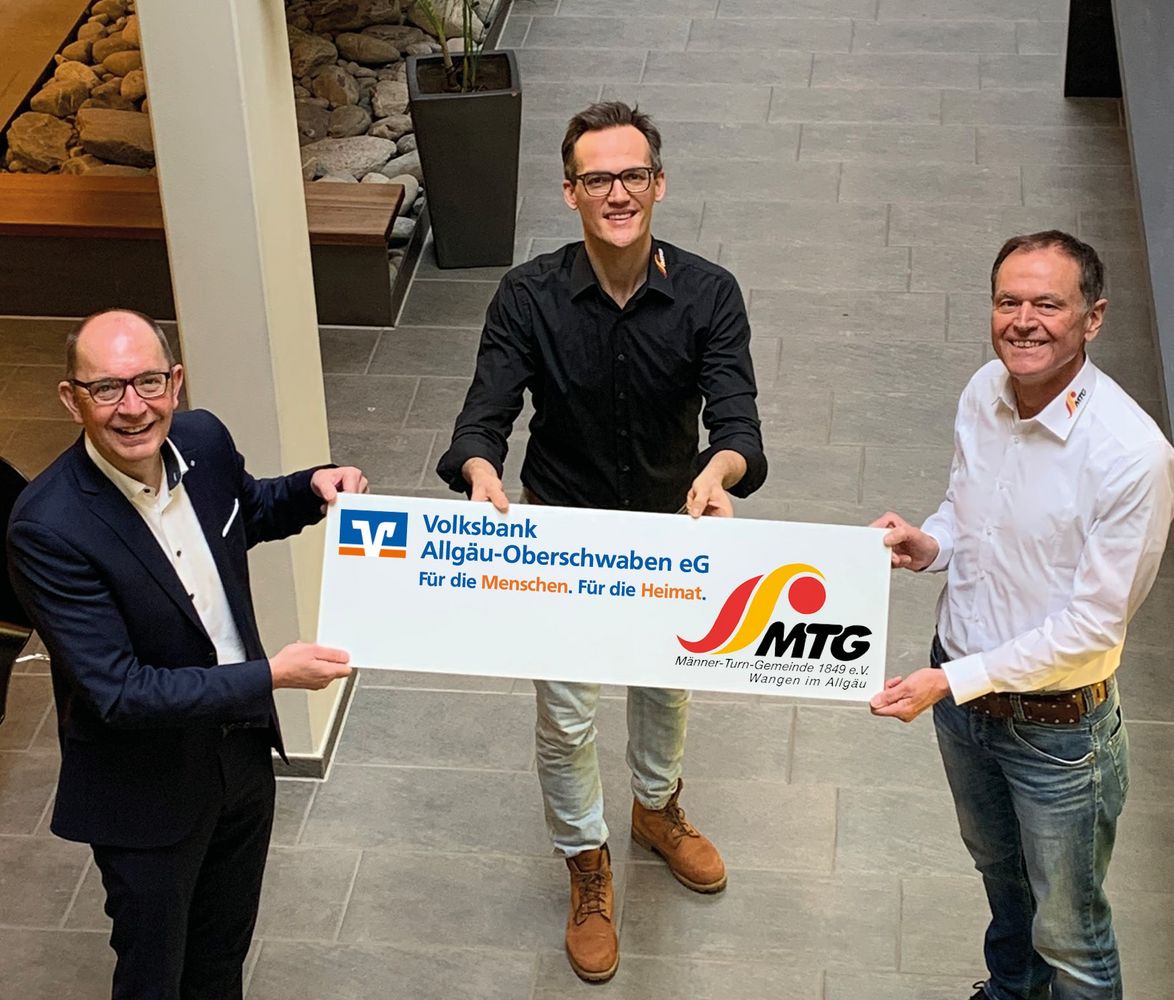 MTG Wangen: Volksbank Allgäu-Oberschwaben neuer Hauptsponsor